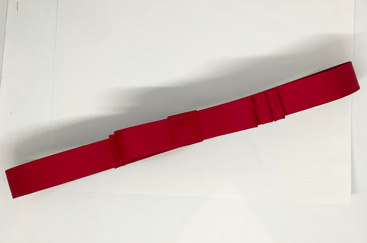 Bow Belt Red Tnin Vintage Dress