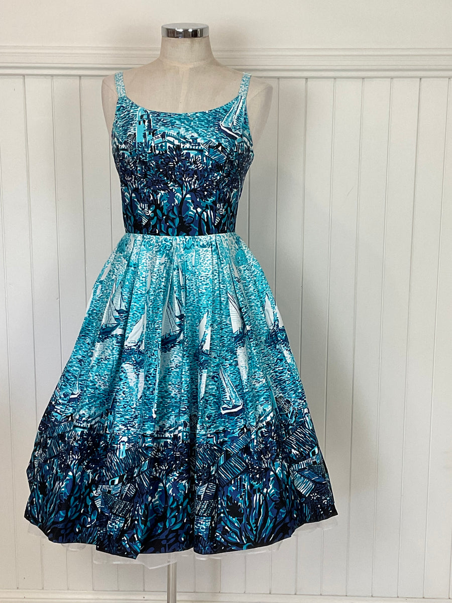 Fifi Sorento Sailing Vintage style Dress AU 6- 8 (Samples and Seconds ...