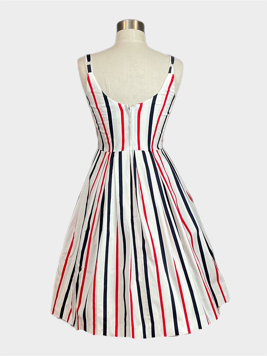 Fifi red/Navy stripe Vintage 50’s style Dress Vintage Dress