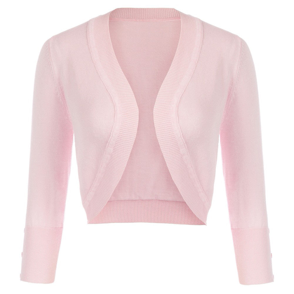 Bolero Cardigan Pale Pink Vintage Style Vintage Dress